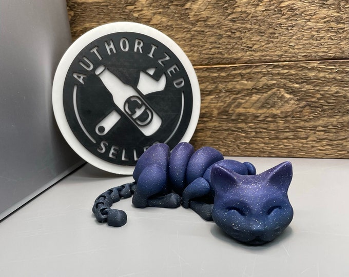 Large Articulated Fidget Cat Super Cute Desk Toy. 22 Color Choices - Etsy