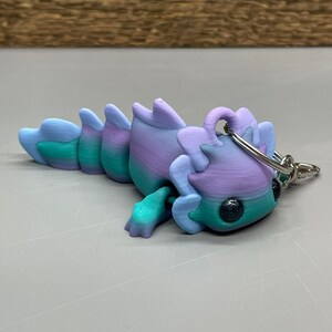 Adorable 3D Printed Articulating Axolotl Tadpole Keychain - Etsy