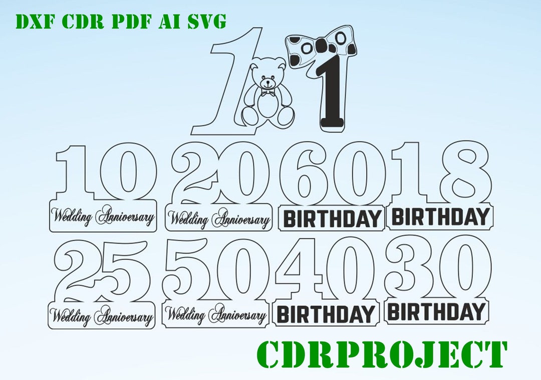 Topper plate plate dxf plate cdr topper dxf topper cake - Etsy España