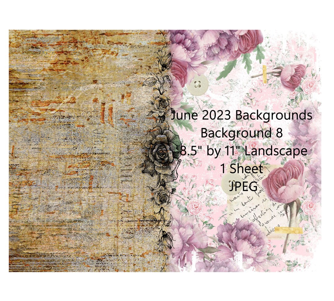 Digital Papercrafts June 2023 Background 8 - Etsy UK