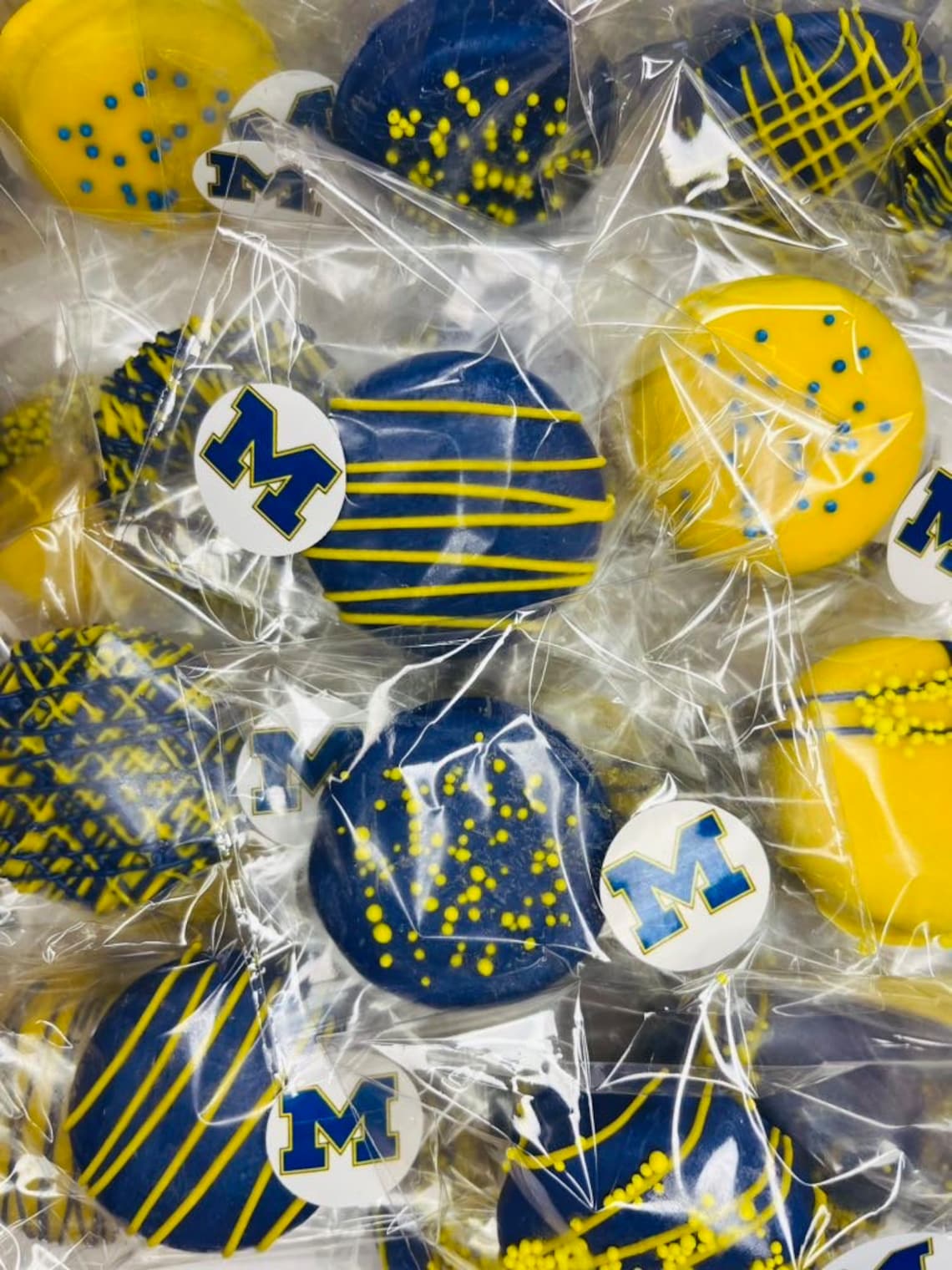 University of Michigan Chocolate Dipped Pretzels University - Etsy