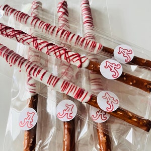 University of Alabama Chocolate Dipped Pretzels & Oreos - Etsy
