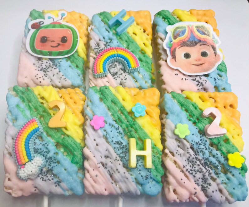 36pcs Edible RAINBOW COCOMELON TREATS Chocolate Covered - Etsy