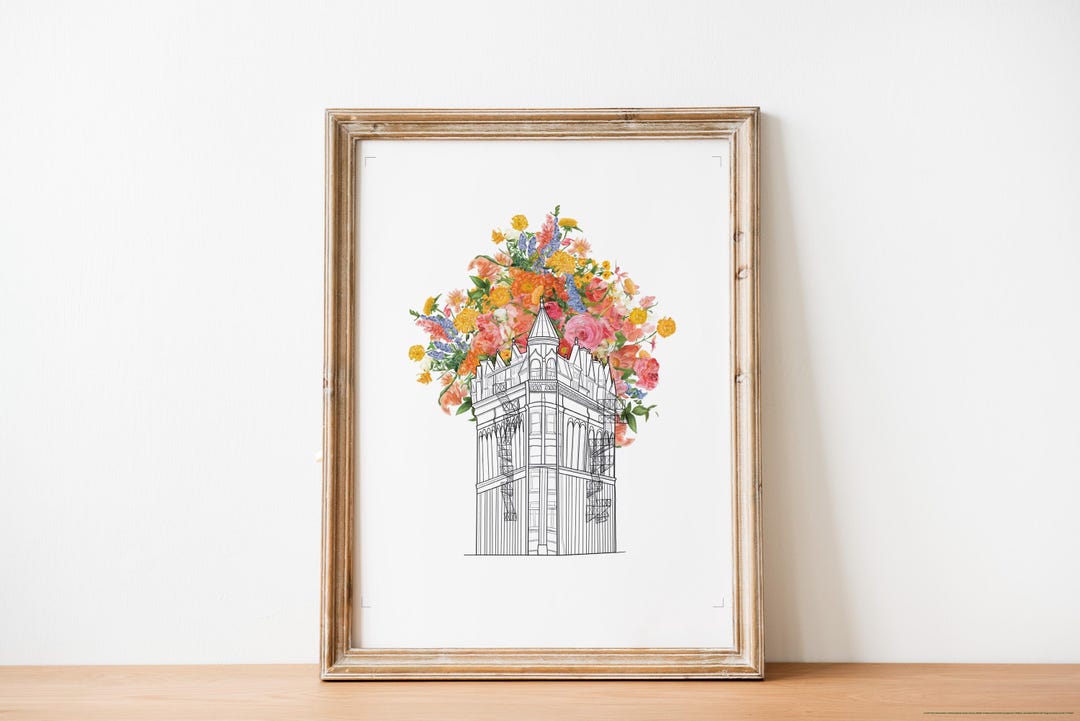 Toronto Art Print: Gooderham Building With Floral Design - Etsy