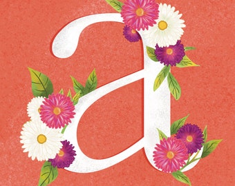 Letter a Z Wall Art - Etsy