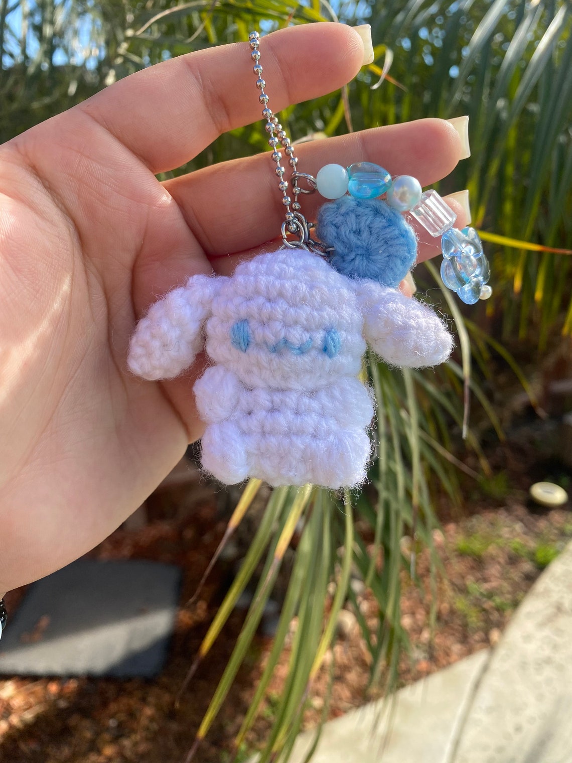 Crochet Sanrio Character Keychains Cute Hello Kitty Cinnamoroll ...