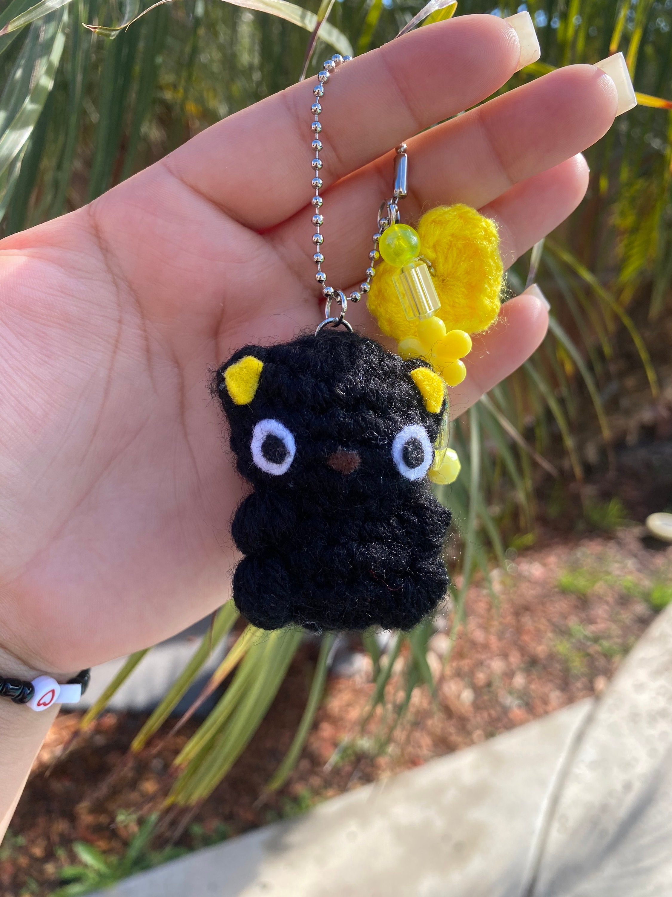 Crochet Sanrio Character Keychains Cute Hello Kitty Cinnamoroll ...