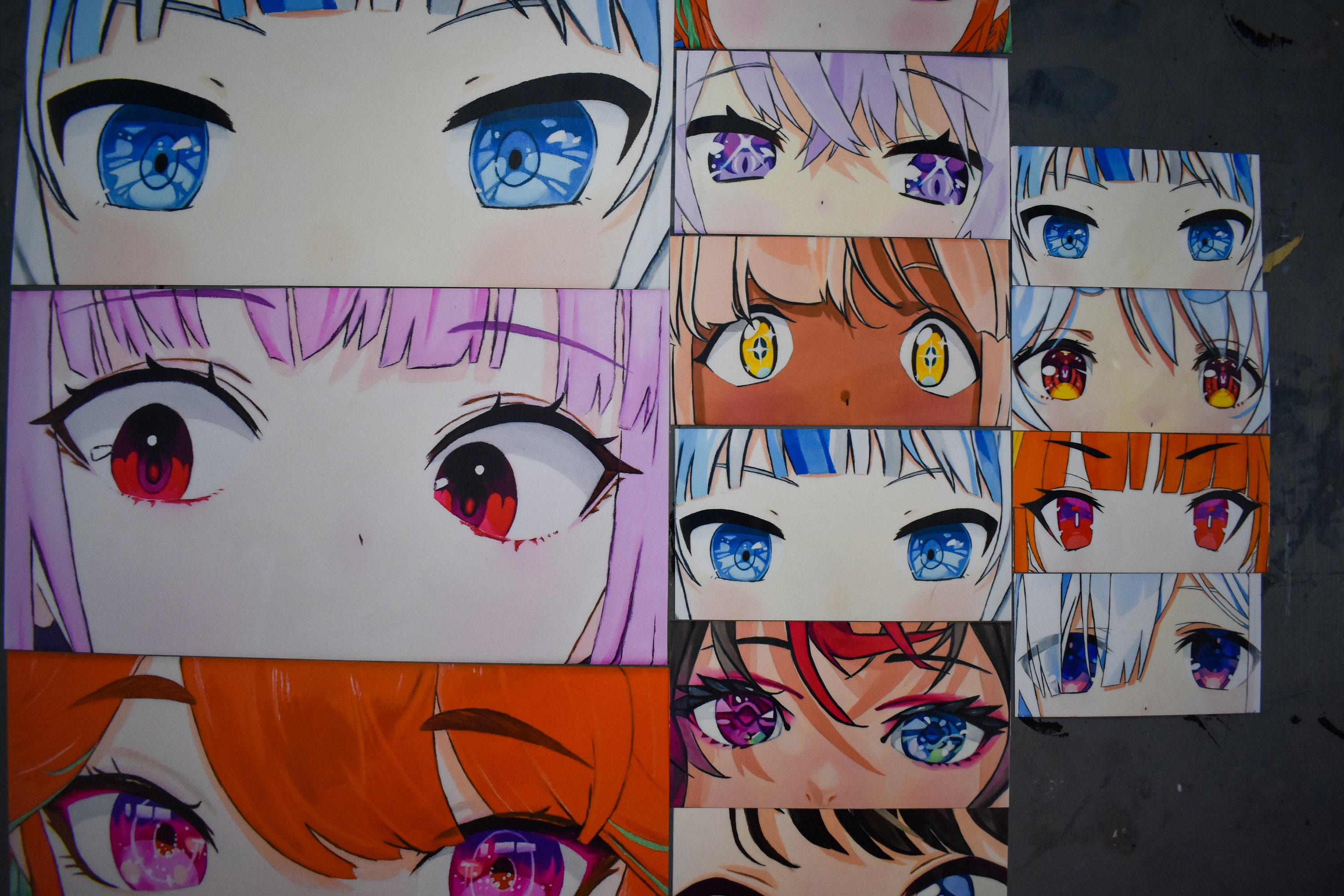 Vtuber Eyes Vinyl Stickers Hololive Eyes Stickers Vshojo - Etsy Denmark