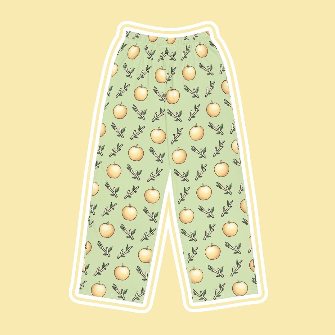 Fauna's Golden Apple Pajama Pants - Ceres Fauna Hololive - Etsy