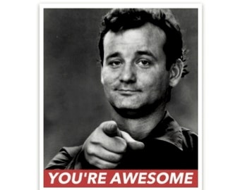 Bill Murray You're Awesome Sticker - Etsy
