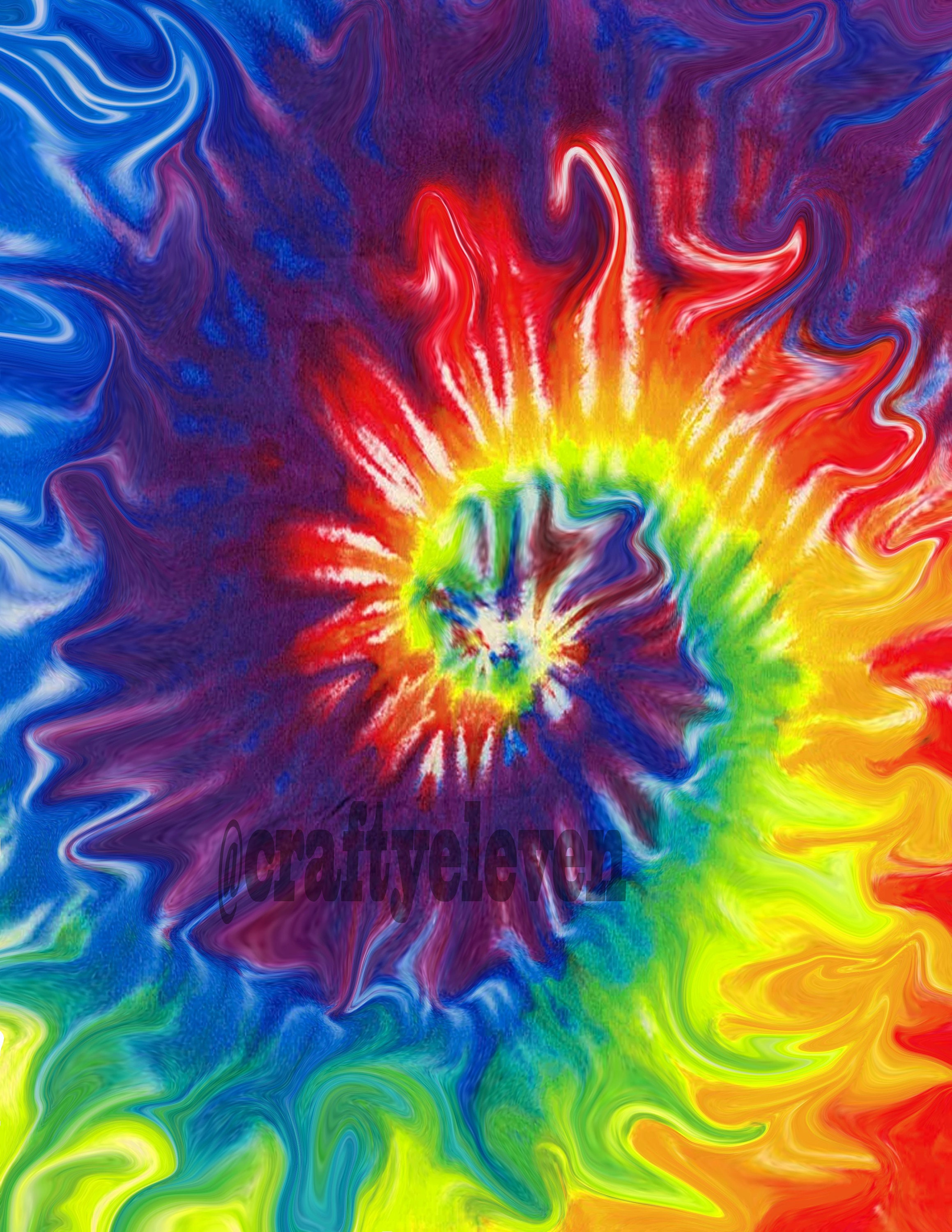 Tie Dye Digital Paper, Rainbow Tie Dye Patterns, Boho Printable Pattern ...