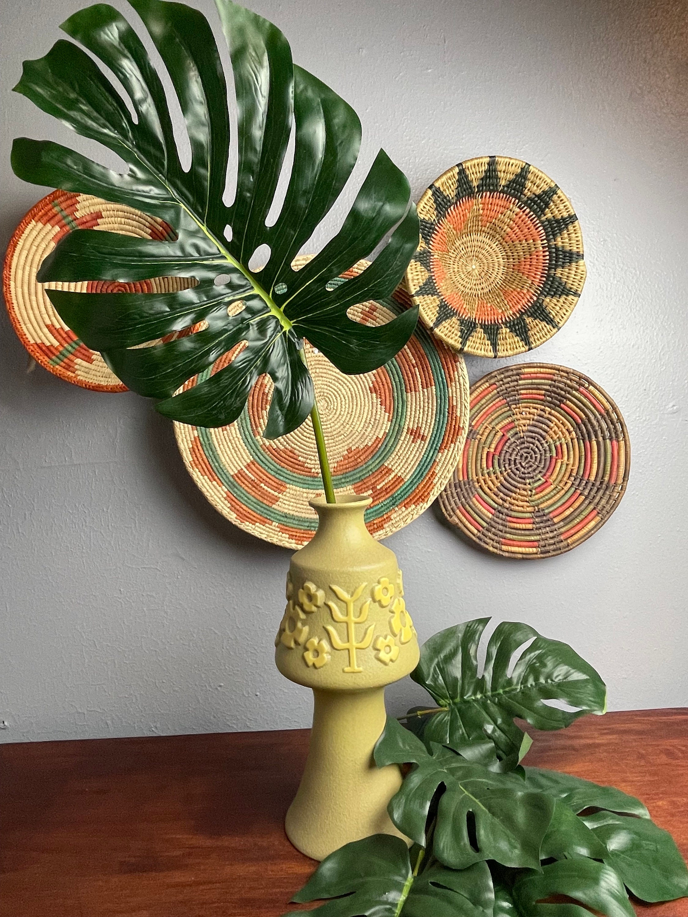 Stunning RARE MCM Textured Atomic Flower Power Hyalyn Pottery - Etsy