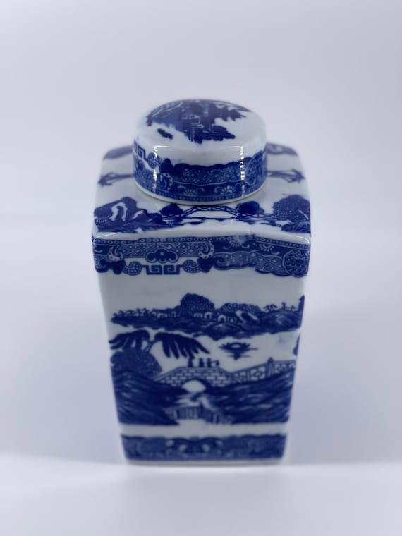 RARE Flow Blue Victoria Ware Ironstone Ginger or Tea | Etsy