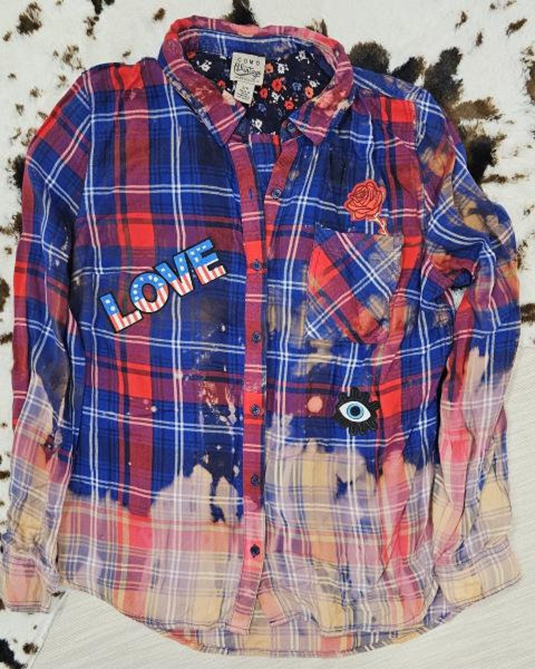 Redesigned Vintage Inspired Patch Flannel | Patch | Distressed | Trendy ...