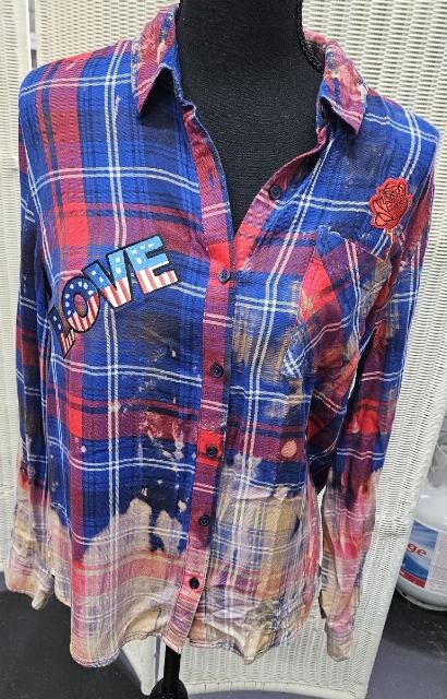 Redesigned Vintage Inspired Patch Flannel | Patch | Distressed | Trendy ...