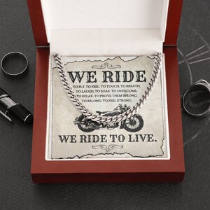 We Ride to Live My Riding Partner Gift for Biker Boyfriend - Etsy