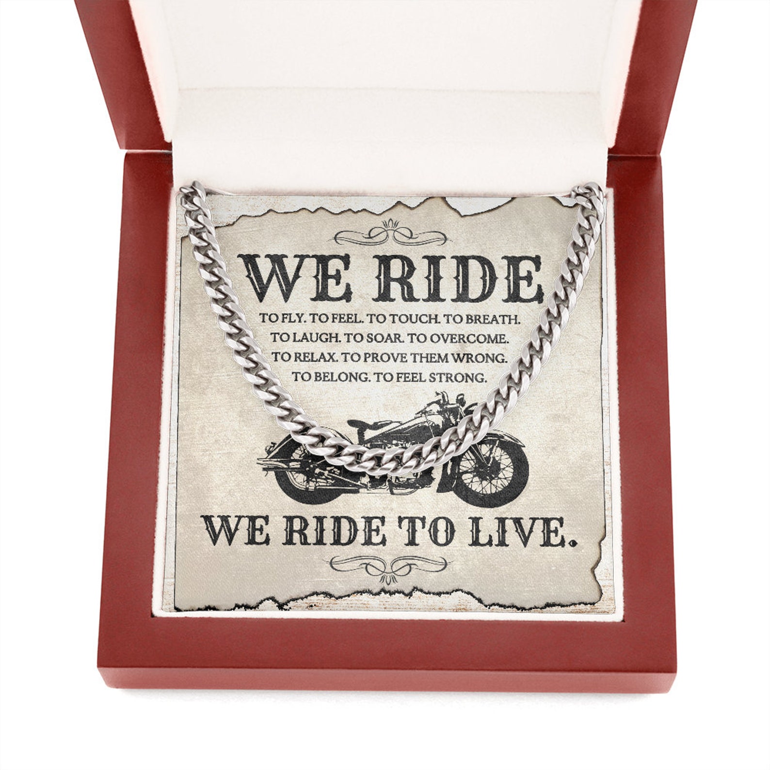 We Ride to Live My Riding Partner Gift for Biker Boyfriend - Etsy