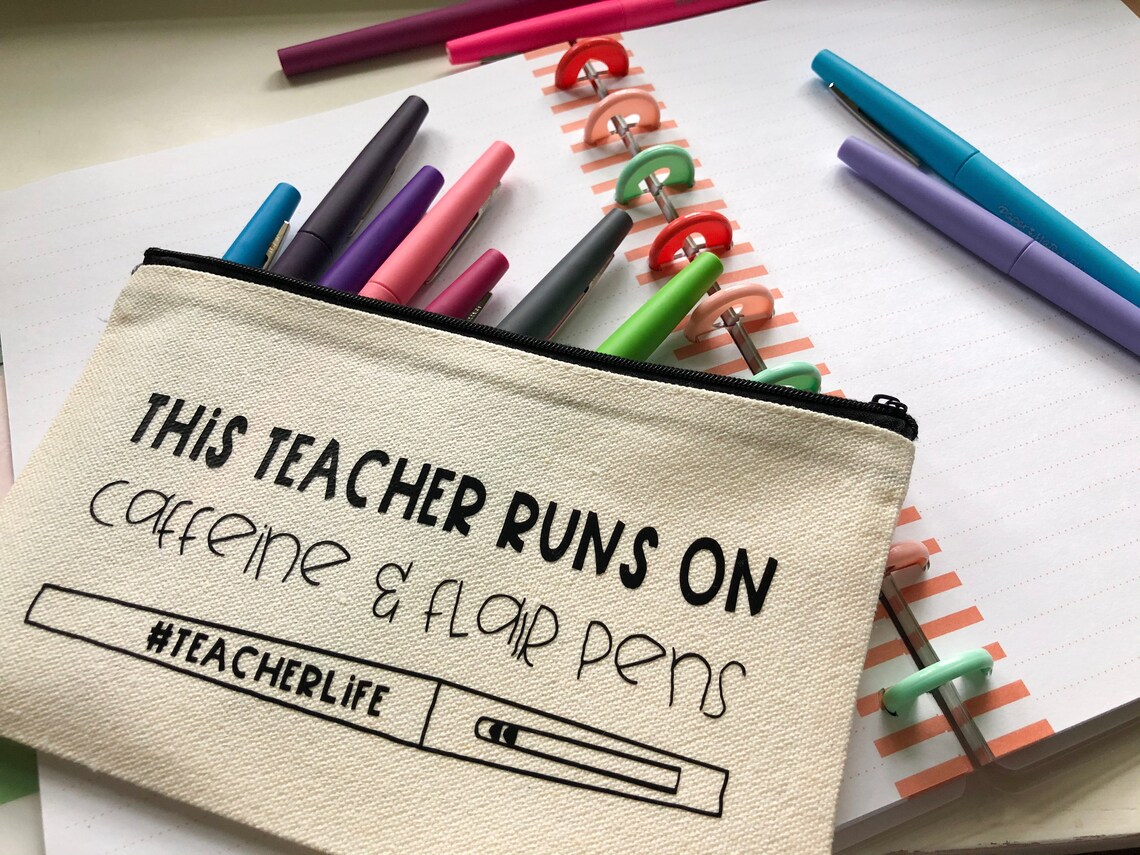 Personalized Pencil Pouch | Teacher Pouch - Etsy