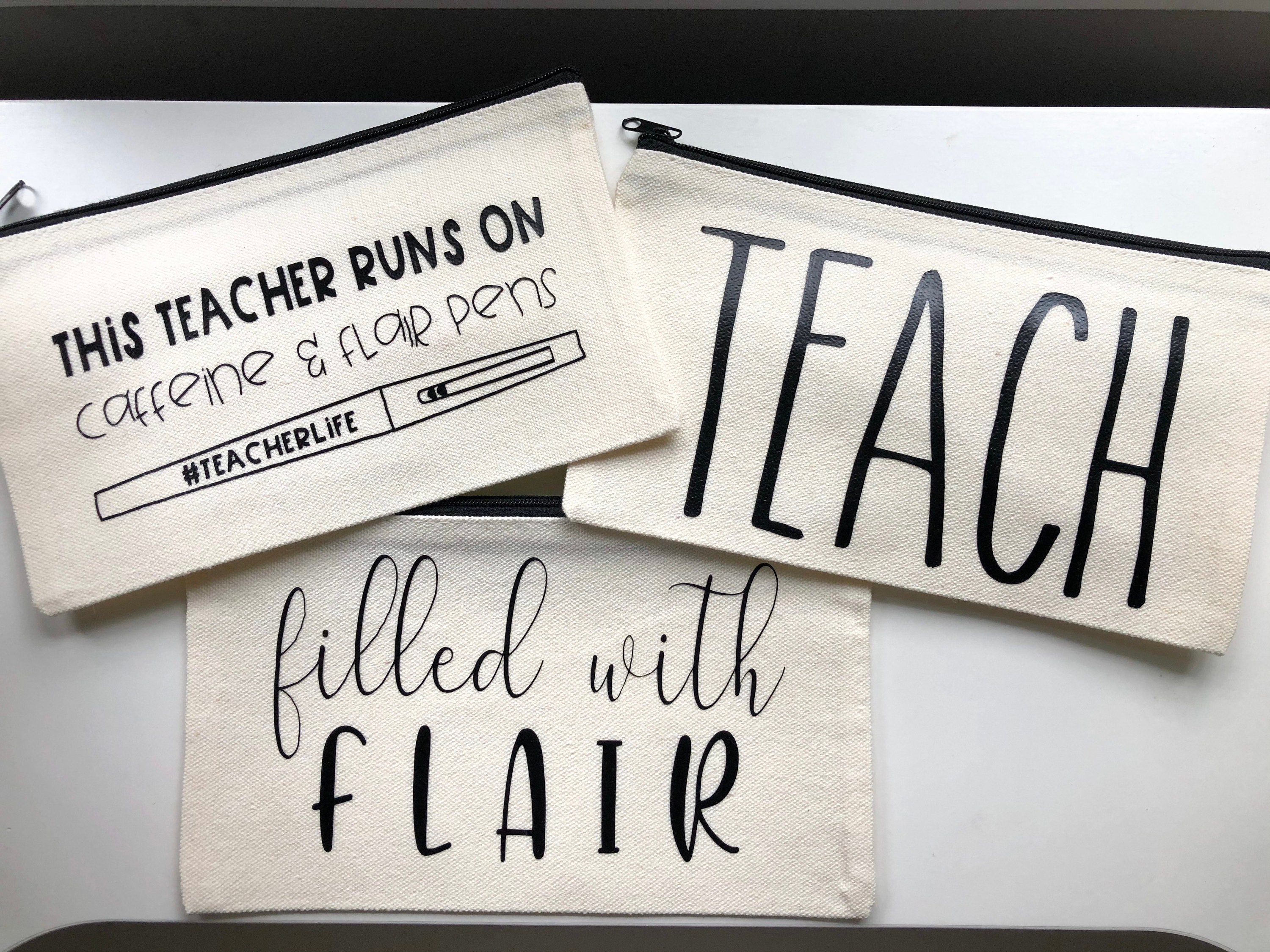 Personalized Pencil Pouch | Teacher Pouch - Etsy