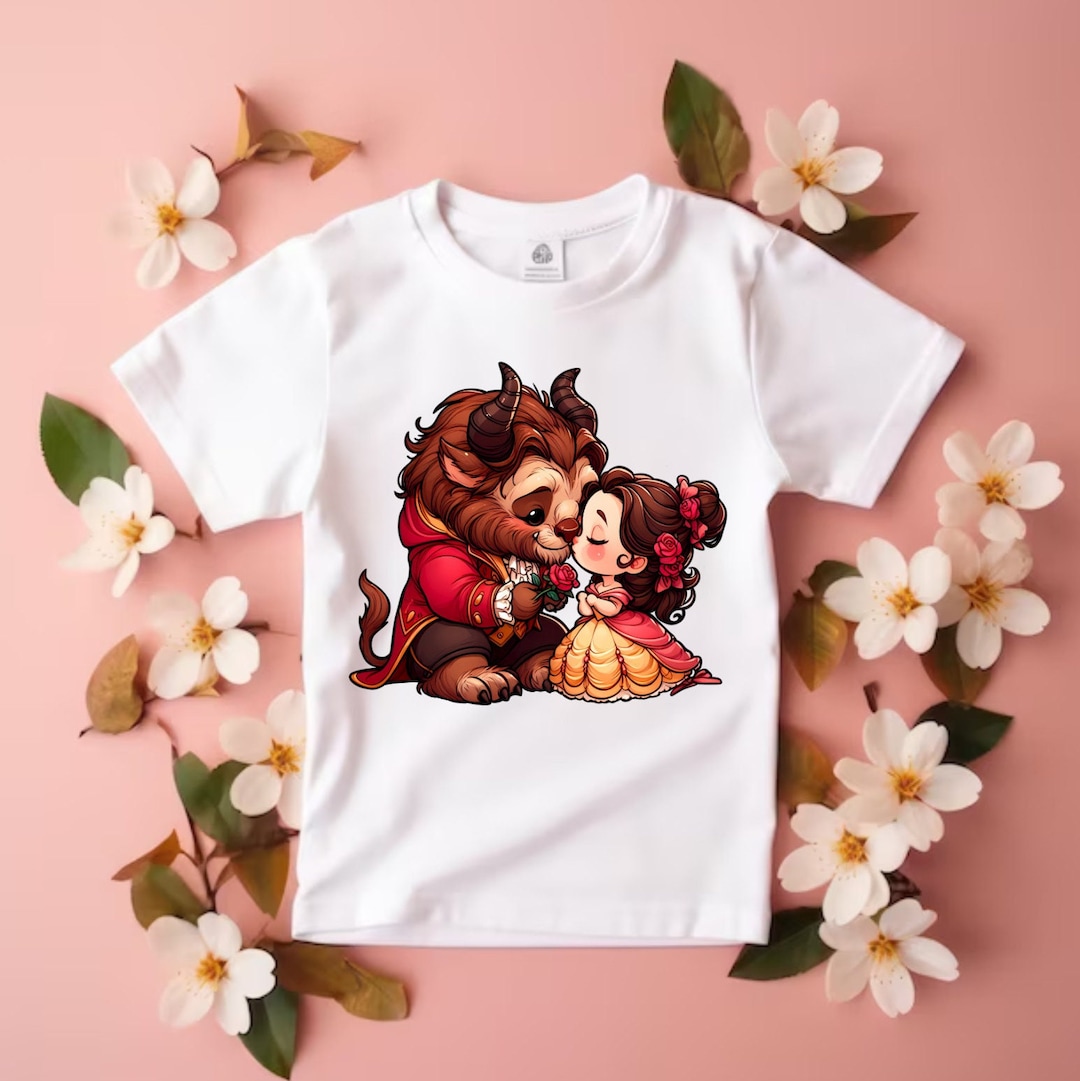 Beauty N the Beast Roses Disneyland Shirts Handmade Shirts for Kids and ...