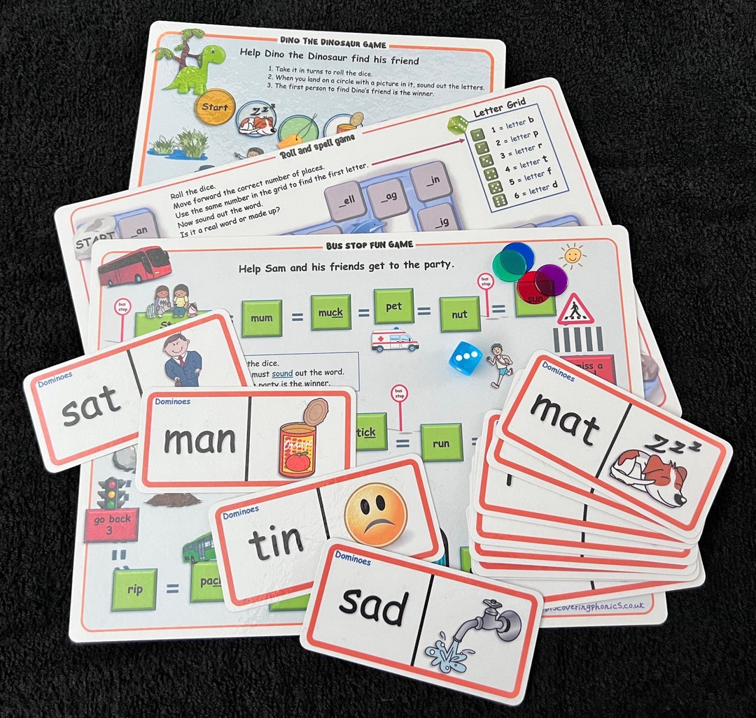 Phonics Games Pack - Etsy