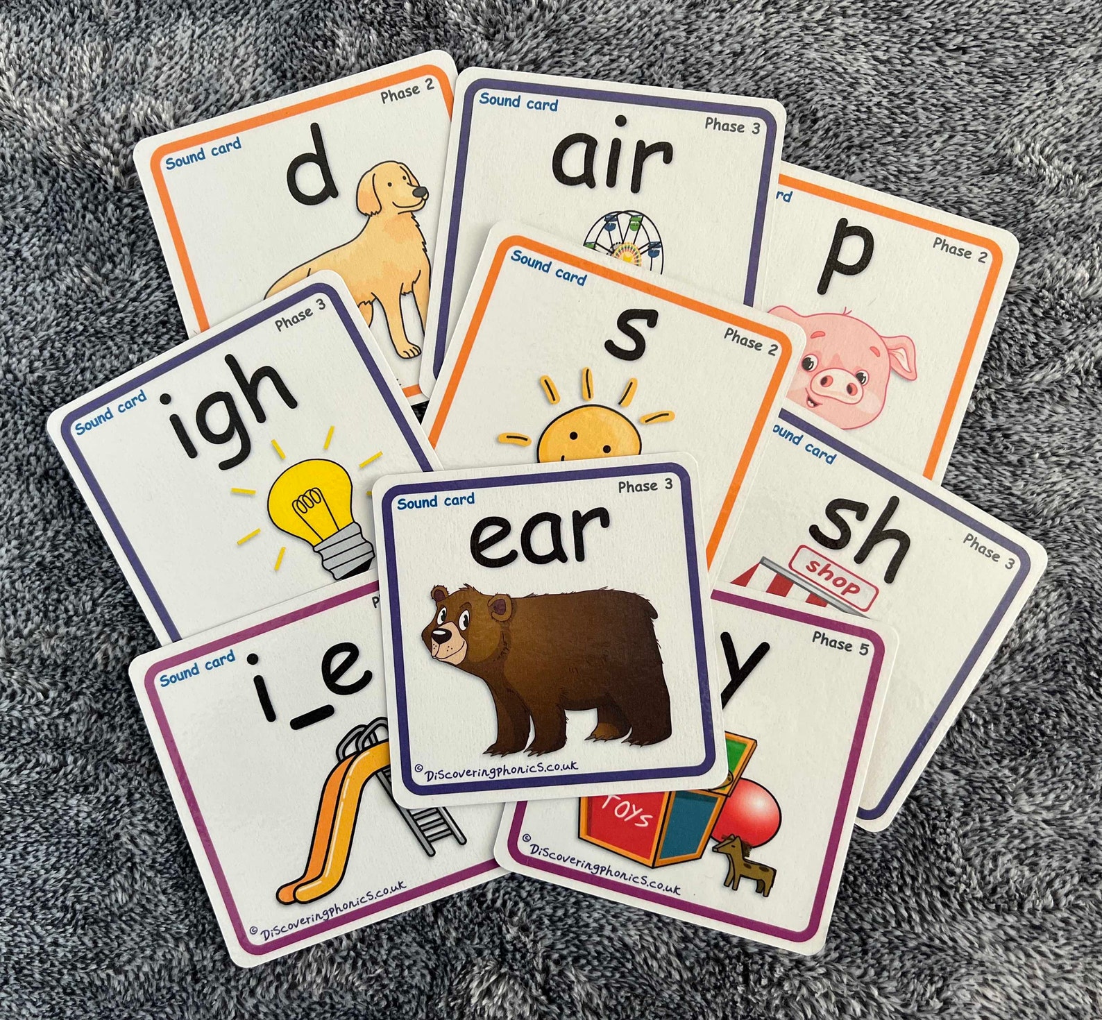 Phonics Flashcards Phase 2 3 and 5 - Etsy