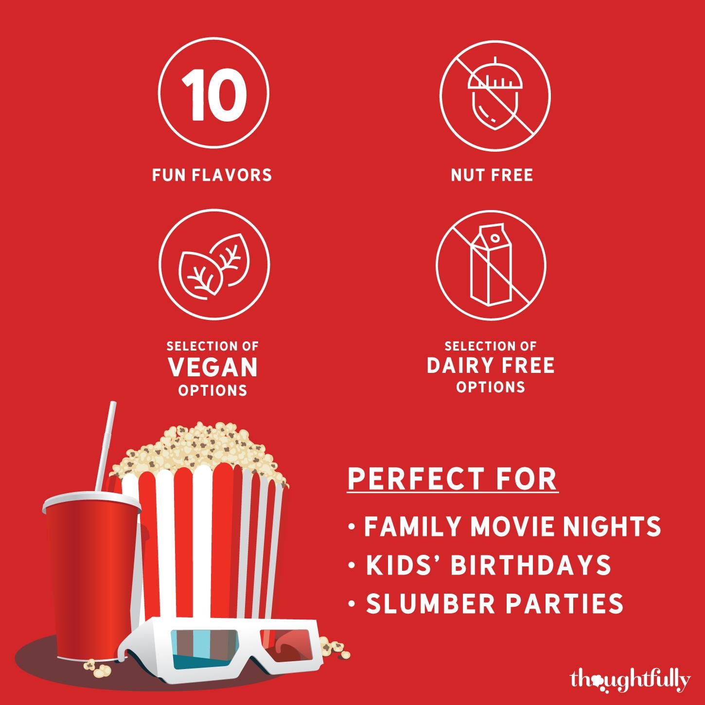 Thoughtfully Gourmet, Popcorn Party Seasoning Sampler Gift Set, Set of ...