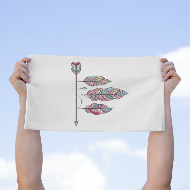 11x8 Feder und Pfeil Sport/Turntuch - Etsy.de