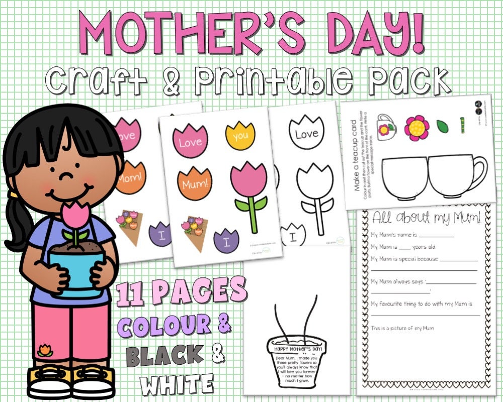 Mother's Day Craft Pack - Etsy