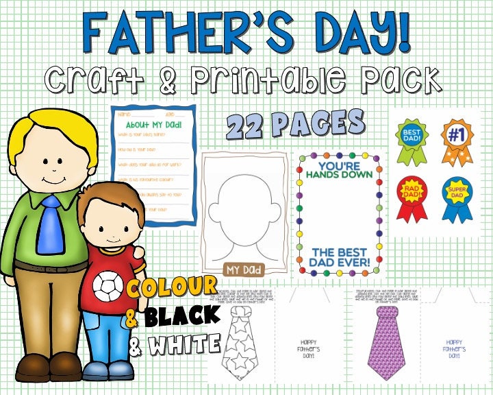 Father's Day Craft Pack - Etsy
