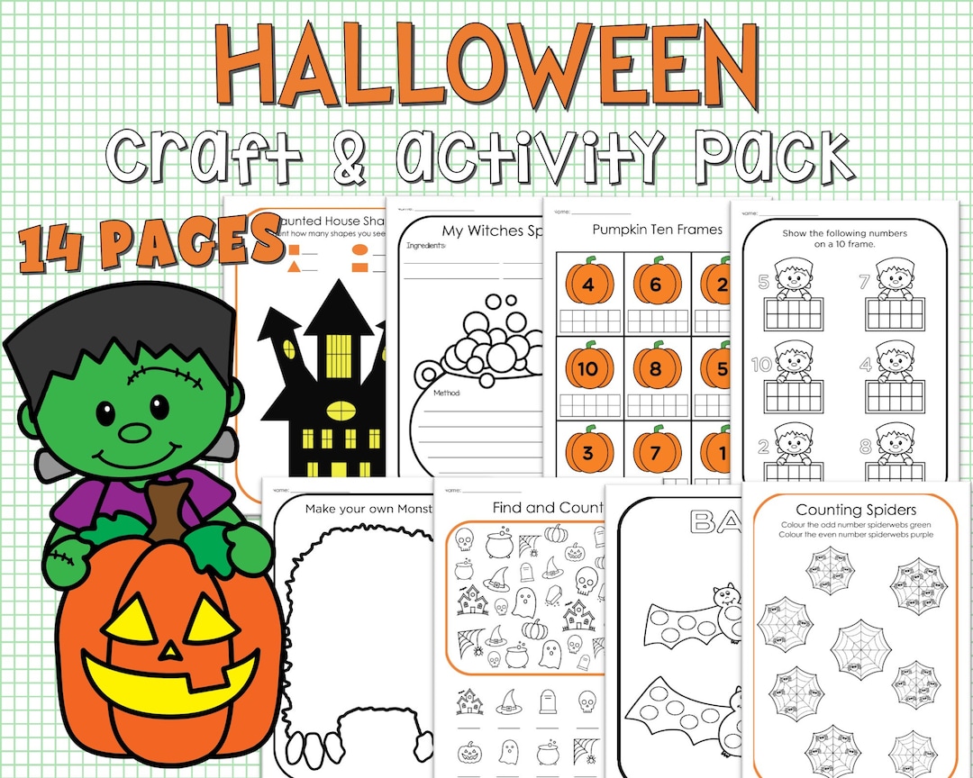 Halloween Activity Pack - Etsy