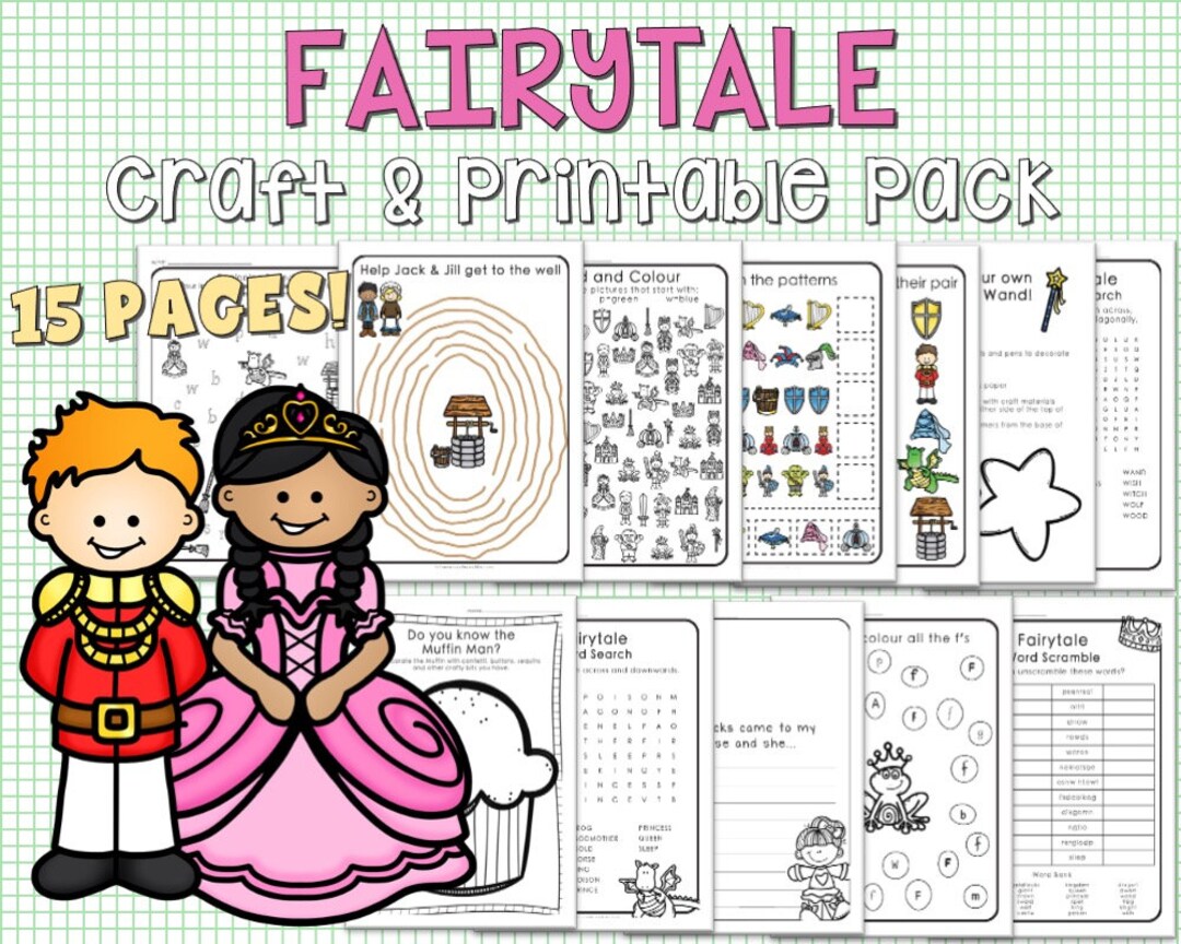 Fairytales Craft and Learning Pack - Etsy