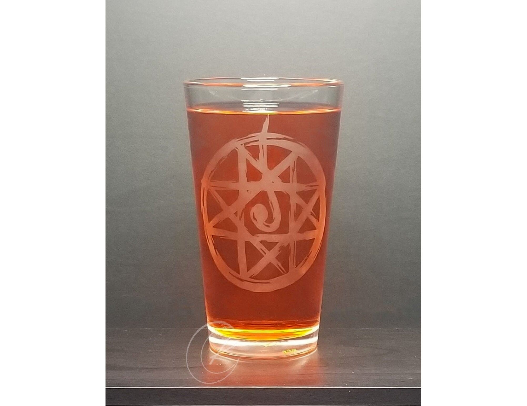 Anime Alchemist Sign Etched Pint Glasses Single Glass - Etsy