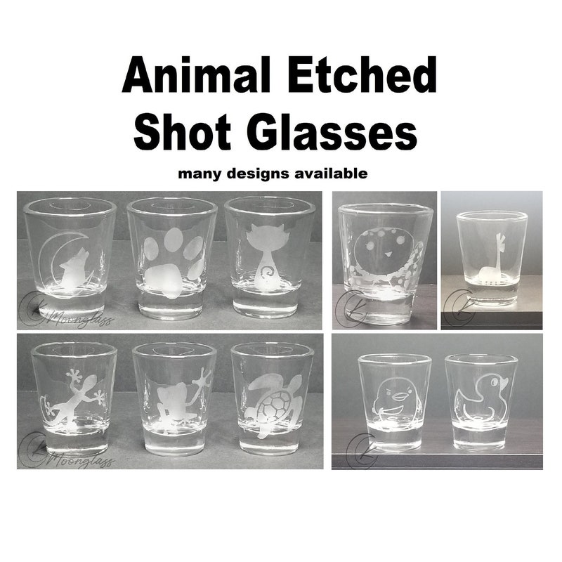 Etched Shot Glass - Etsy