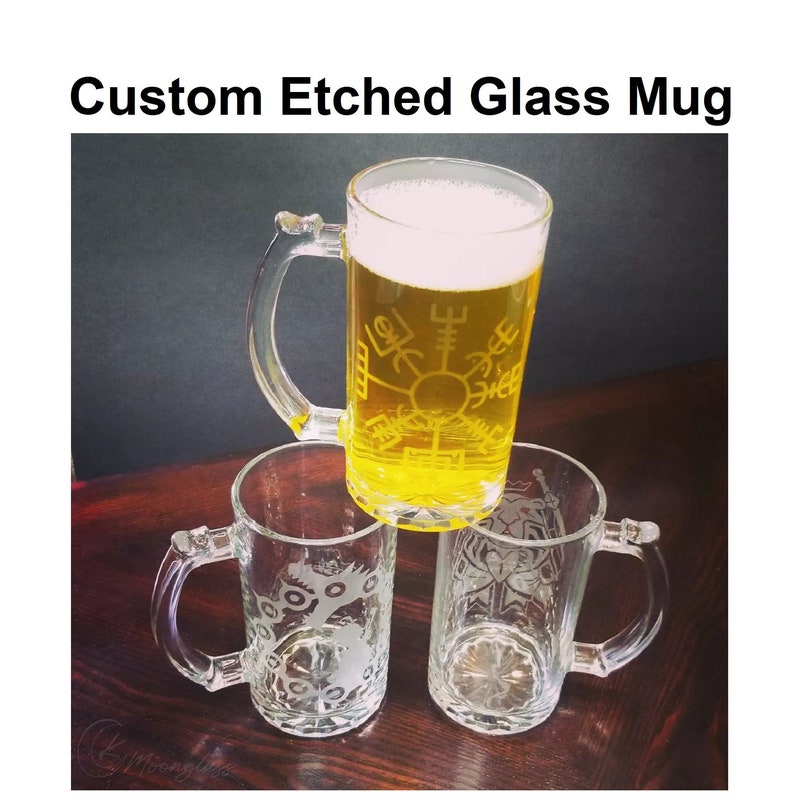 Glass Beer Mug - Etsy