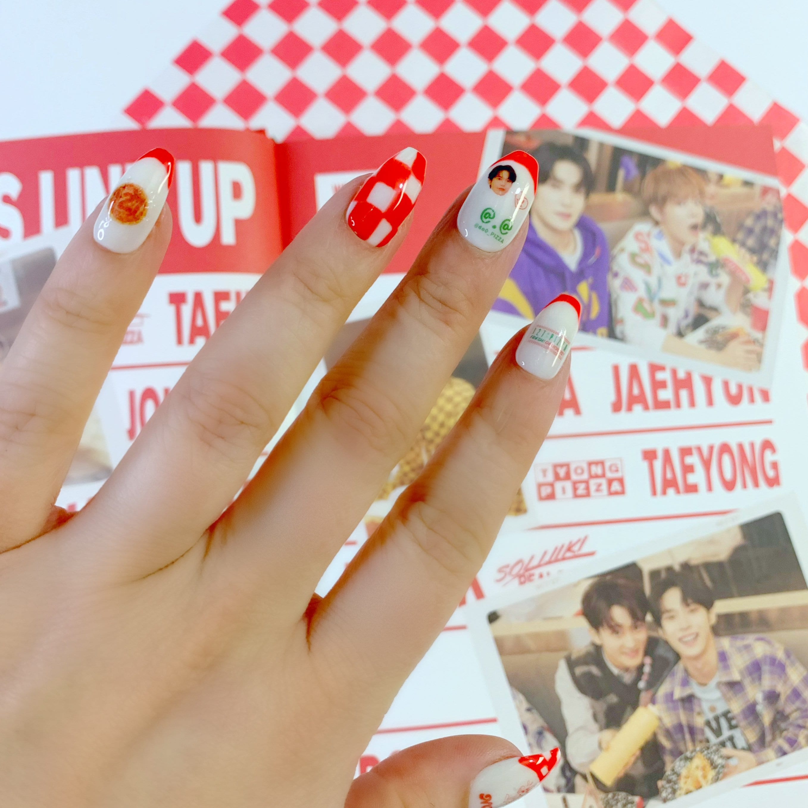 NCT 127 Pizza NCT Waterslide Nail Decals NCT Nail Art Kpop - Etsy