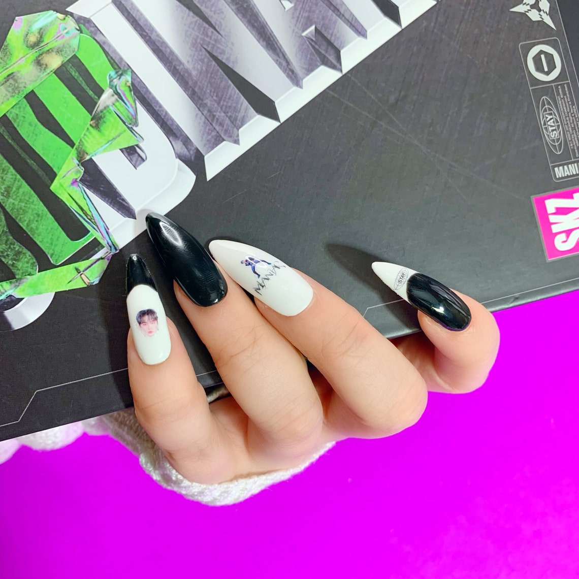 Stray Kids Maniac Stray Kids Waterslide Nail Decals SKZ Nail - Etsy