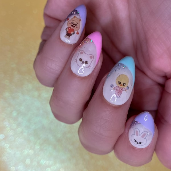 Kpop Japanese Nails - Etsy UK