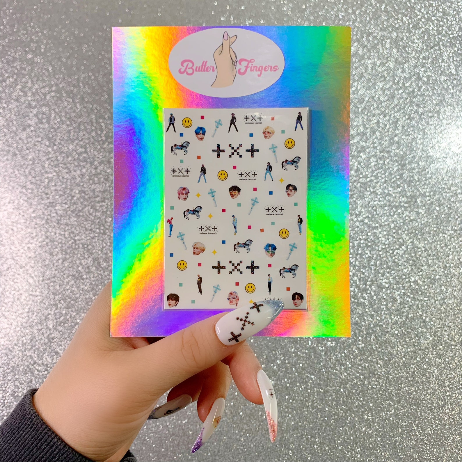 TXT Blue Hour Txt Waterslide Nail Decals TXT Nail Art Kpop - Etsy