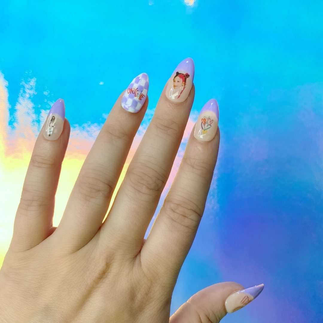Itzy Crazy in Love| Itzy Waterslide Nail Decals| Itzy Nail Art| Kpop ...