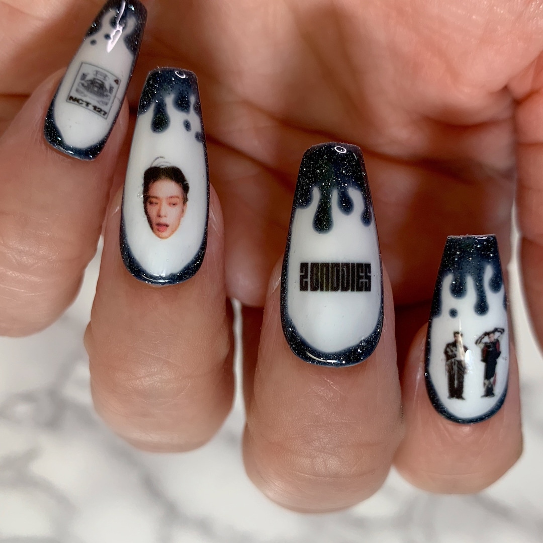 NCT 127 2 Baddies| NCT Waterslide Nail Decals| NCT Nail Art| Kpop Nail ...