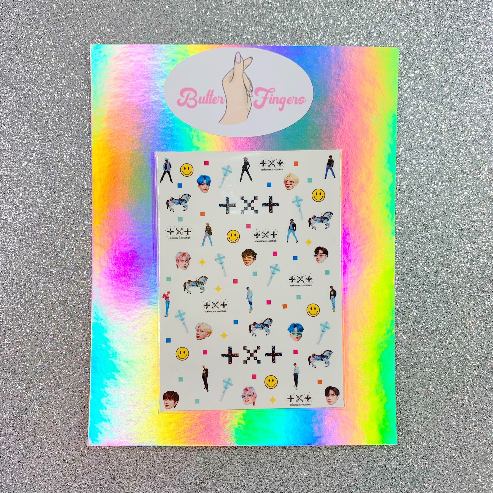 TXT Blue Hour Txt Waterslide Nail Decals TXT Nail Art Kpop - Etsy