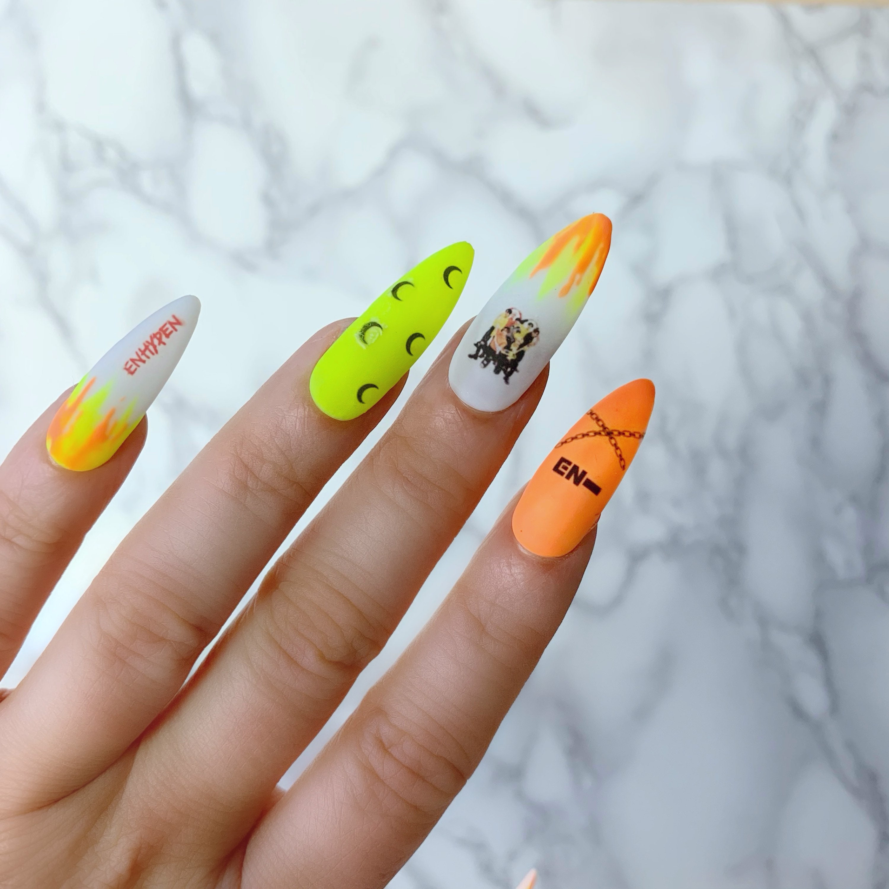 Enhypen Fever| Enhypen Waterslide Nail Decals| Enhypen Nail Art| Kpop ...