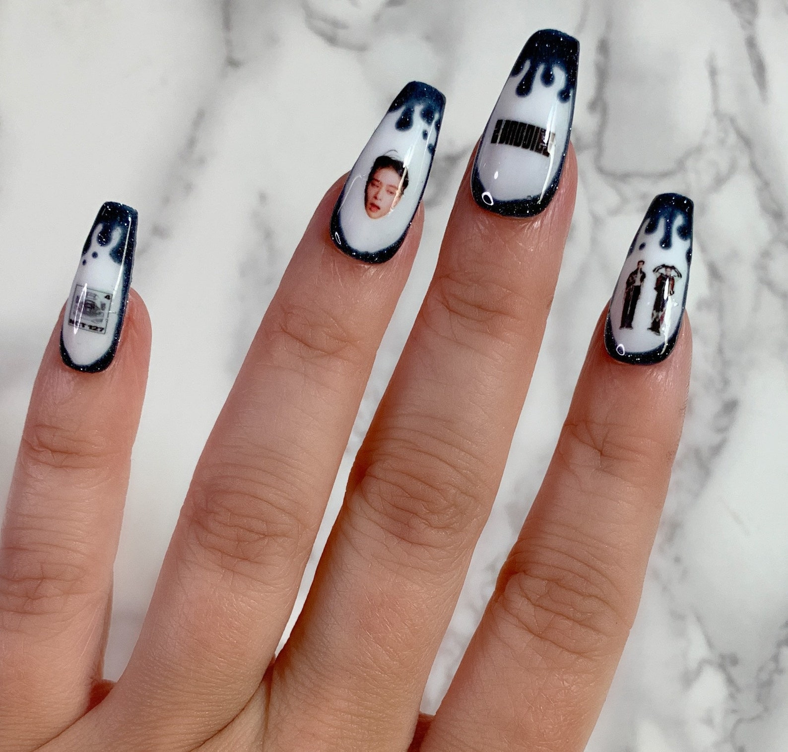 NCT 127 2 Baddies| NCT Waterslide Nail Decals| NCT Nail Art| Kpop Nail ...