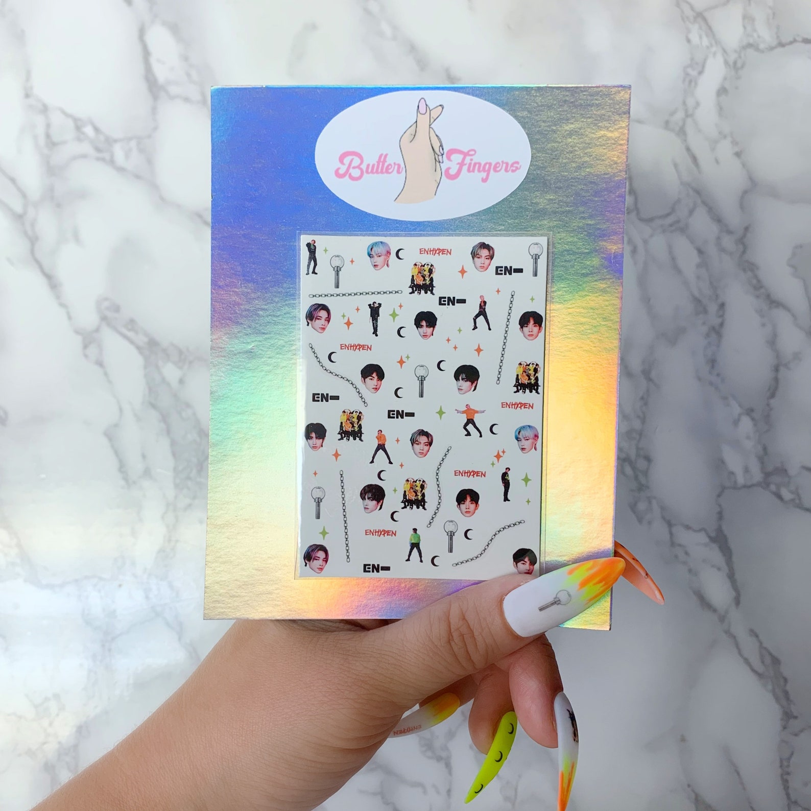 Enhypen Fever| Enhypen Waterslide Nail Decals| Enhypen Nail Art| Kpop ...