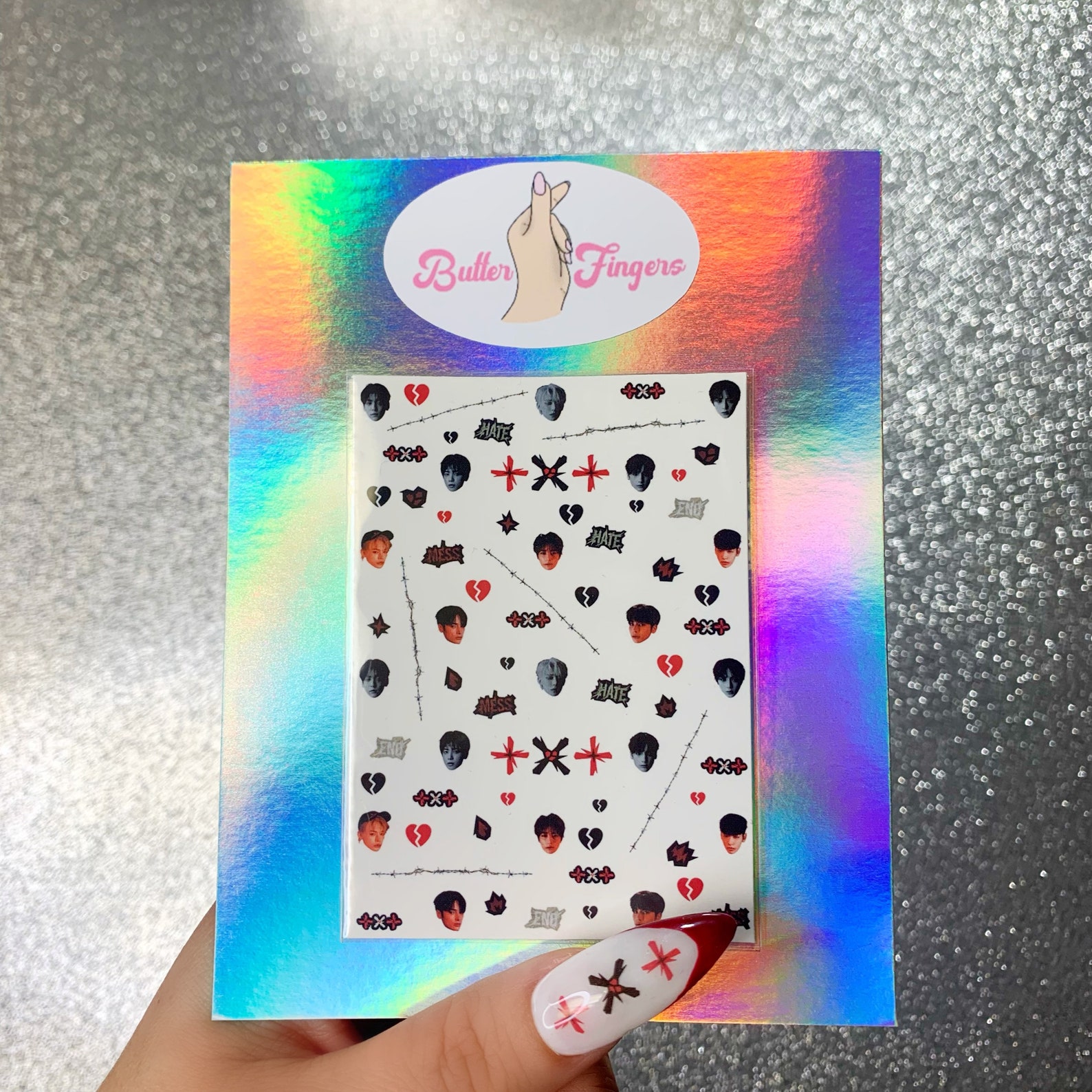 TXT Thursdays Child Txt Waterslide Nail Decals TXT Nail - Etsy