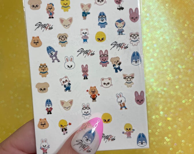 Stray Kids SKZOO Version 2| Stray Kids Waterslide Nail Decals| SKZ Nail ...
