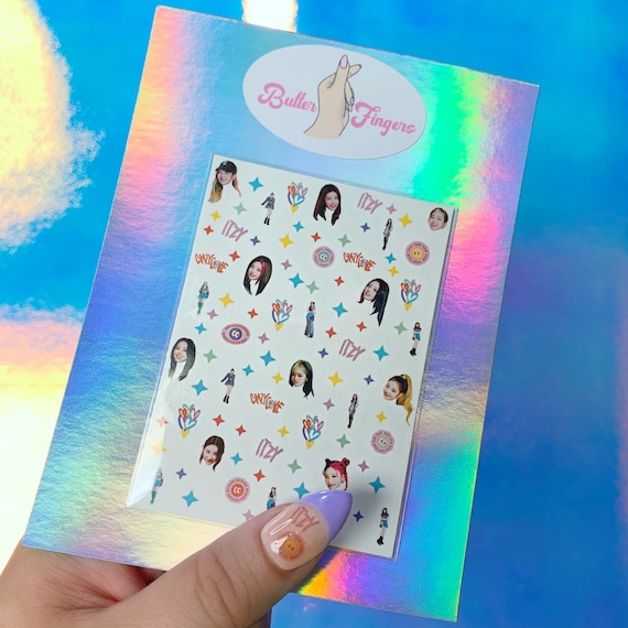 Itzy Crazy in Love Itzy Waterslide Nail Decals Itzy Nail - Etsy