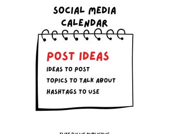 365 Days Social Media Ideas Calendar for Authors | Google Sheets Social ...