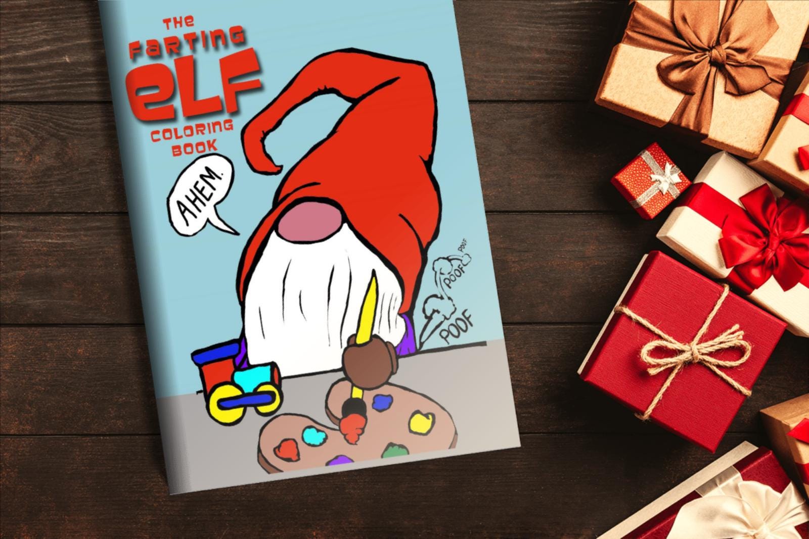 Farting Elf Coloring Book - Etsy